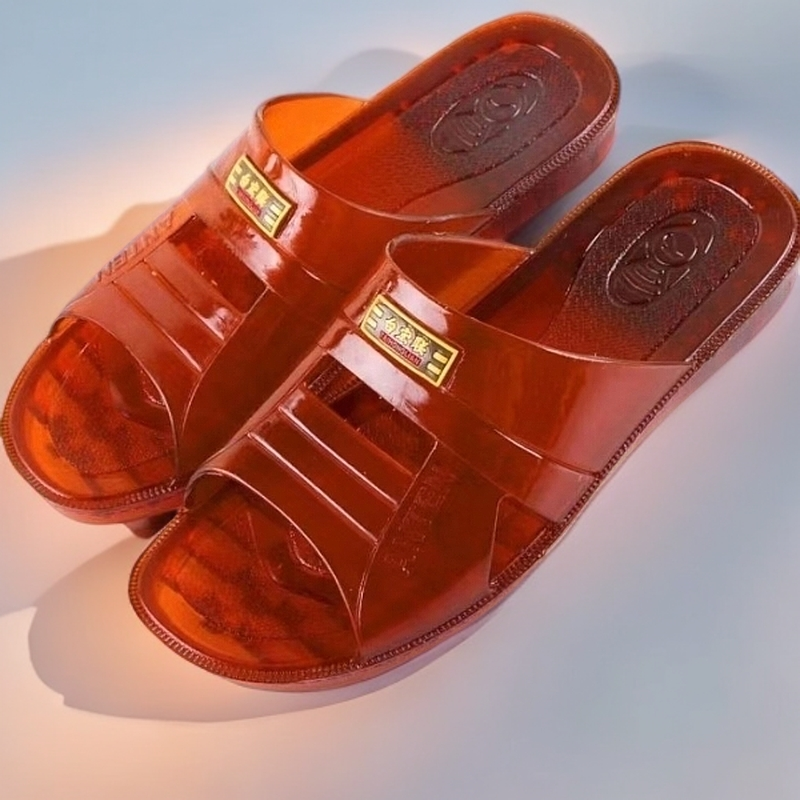 Anti -disco -wearing beef tendon Slipper Men's anti -slide shading Dad ...