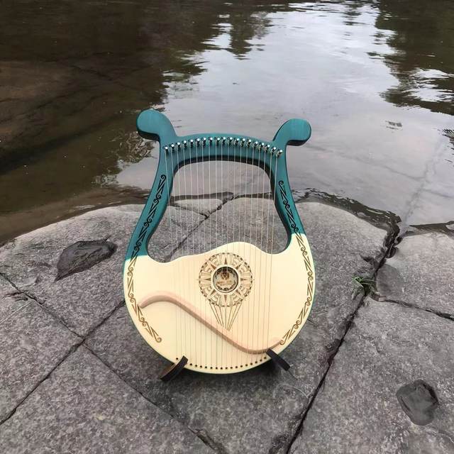 Lyre harp 16 strings 19 strings classical original kamikaze elements simple and easy to learn ...