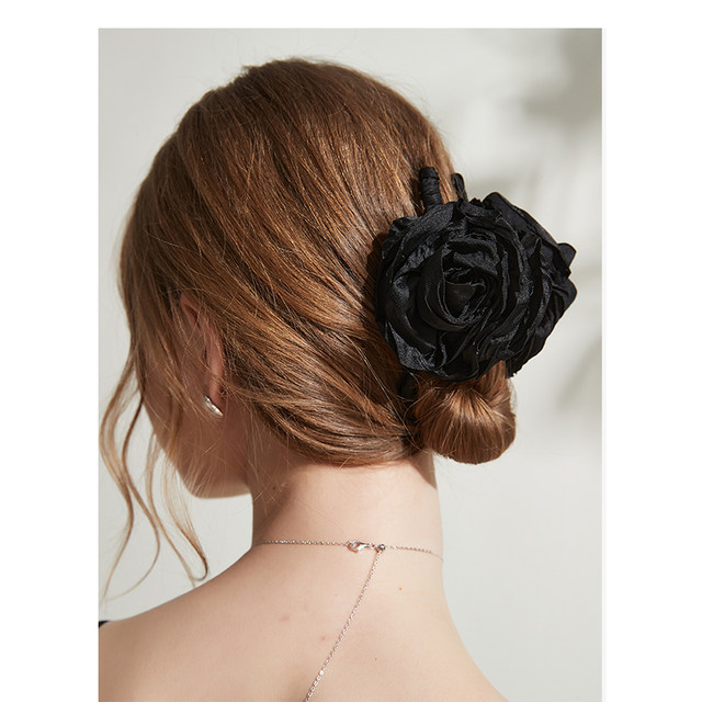 DINEI Dai Ni Walking Rose Flower Large Grip Clip Women's Back Hair Clip ...