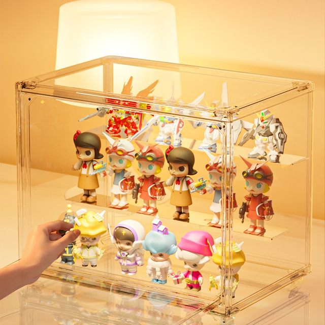 Blind box Gundam storage display stand Bubble Mart acrylic box model ...