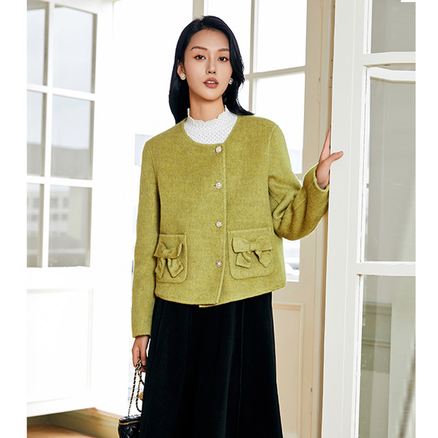 Lucidy/Rusti short double-sided woolen coat for women 2023 new autumn ...