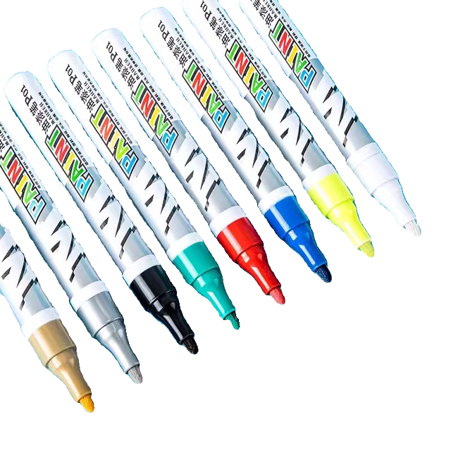 Morning light metal paint pen industrial color-fading waterproof large ...