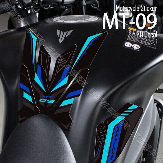 Applicable Yamaha MT09 motorcycle 3D fuel tank protection sticker ...