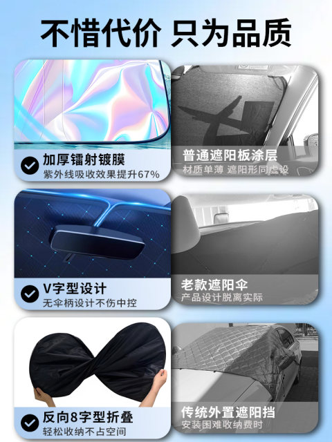 25 Byd Qin Ldmi Car Front Sun Visor Curtain Umbrella L Special Front Windshield Sun Protection ...