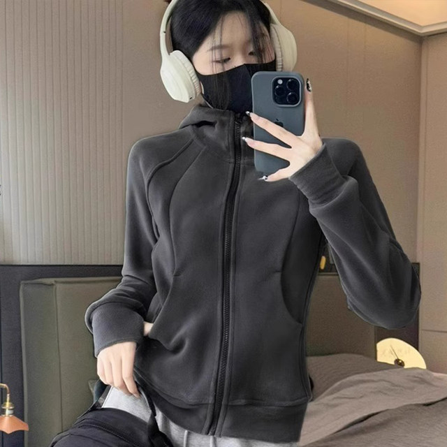 velvet stand collar sweater jacket for women 2025 autumn and winter new ...