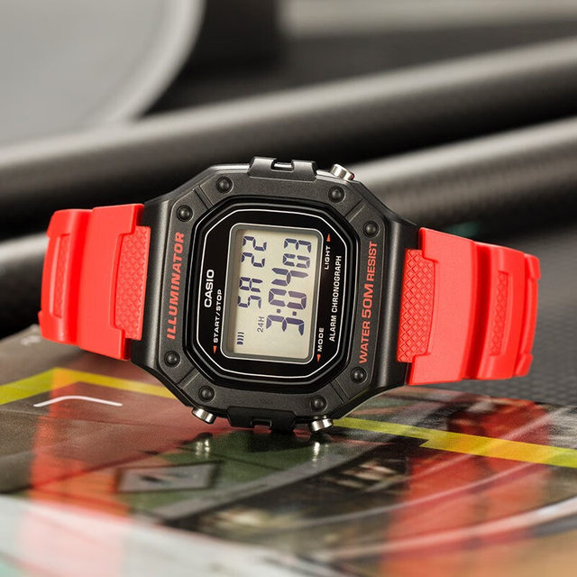 Casio student watch men's retro small square children's electronic ...