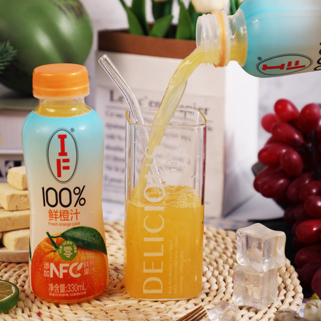 IF100% fresh orange juice added NFC freshly squeezed beverage concentrated juice whole box 0 ...