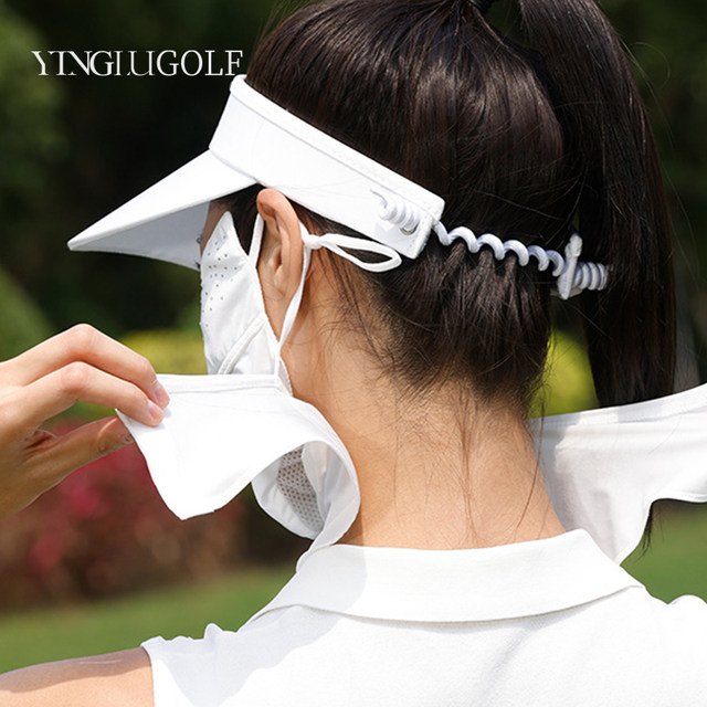 Golf summer sun protection hat for women covering face, anti-UV, neck ...