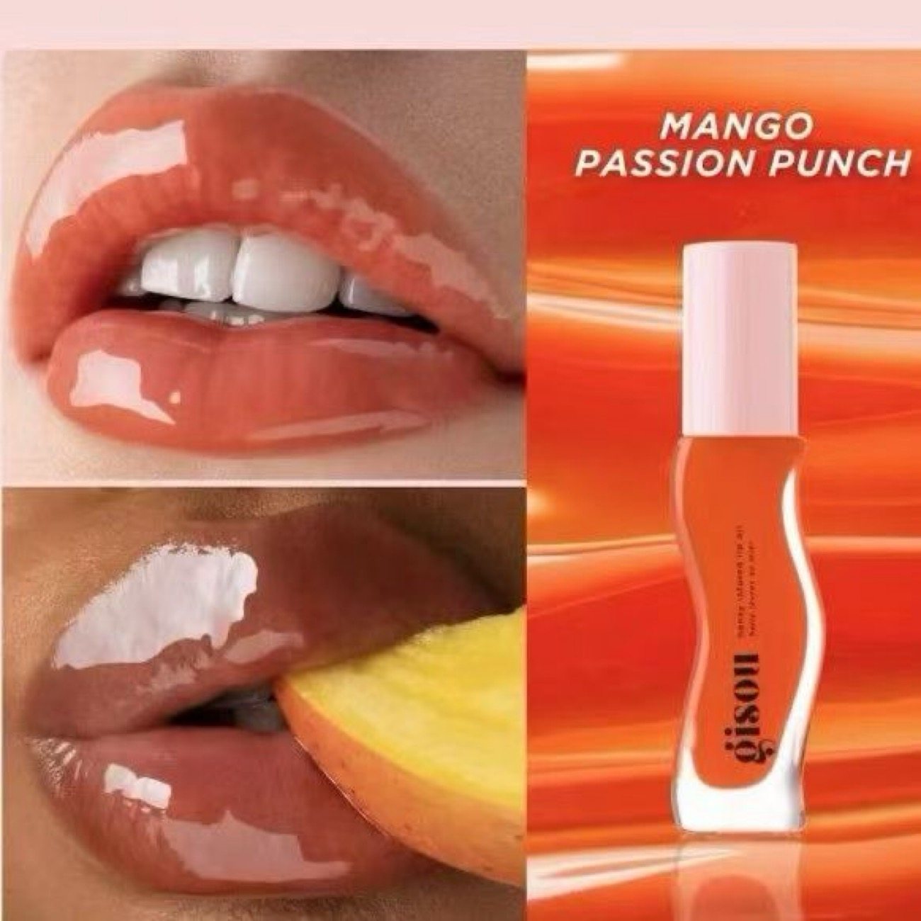 Gisou Lip Oil - Watermelon/Strawberry Repair & Plumping - 8ml