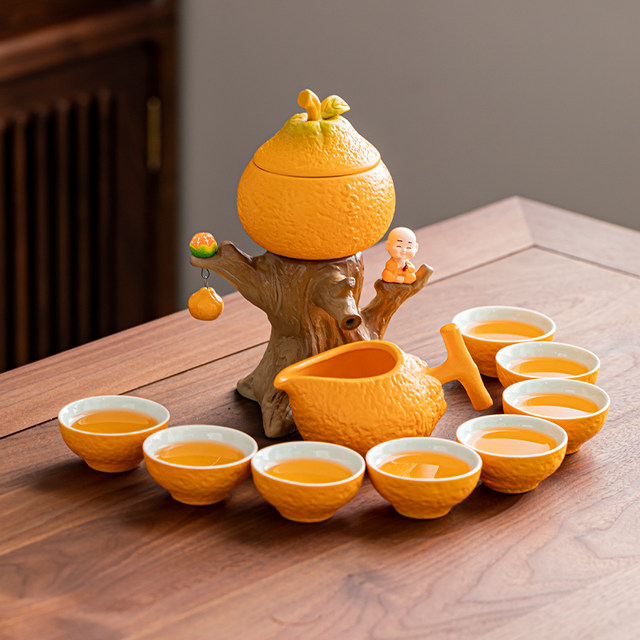 2024 new ceramic automatic tea set set Kung Fu teapot tea cup household ...