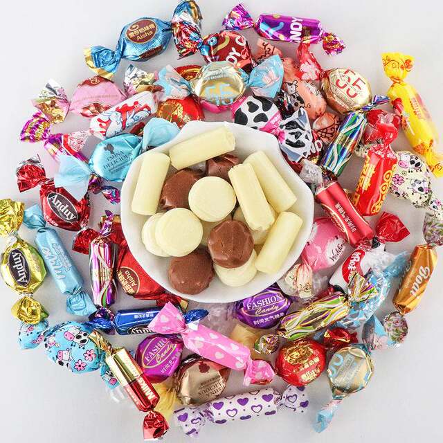 Toffee bagged mixed flavor candy Halloween 8090s nostalgic snacks New Year’s Day wedding candy
