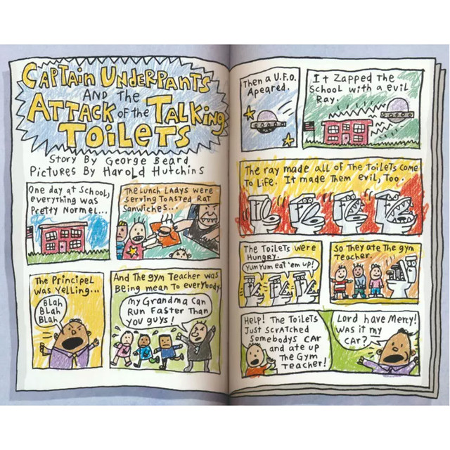 Xuele Underpants Superman 1-6 volumes captainunderpants full-color ...