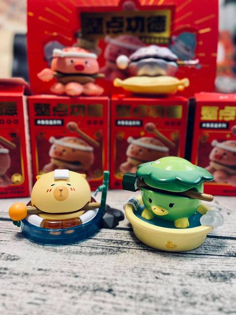 Spot Genuine Whole Point Merit Series Wooden Fish Blind Box Cute ...