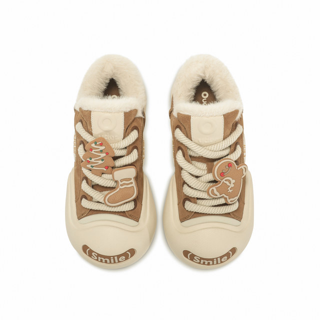 Oudersmiler open smile canvas shoes Maillard gingerbread man plus ...