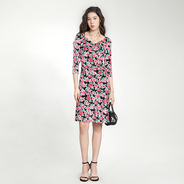 Original designer brand Xiangsha Rose Floss Dress