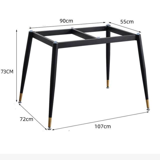 Wholesale rectangular iron table leg support bar marble metal base ...