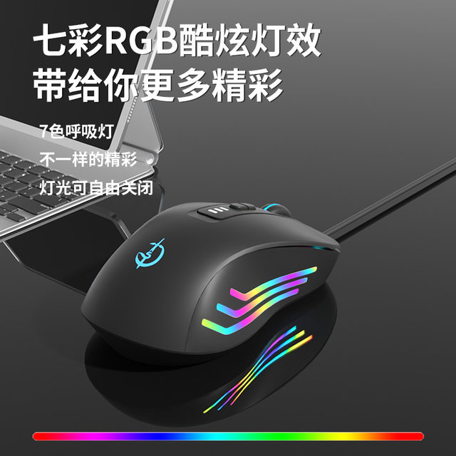 Juggernaut M900 wired mouse silent office e-sports game boys and girls ...