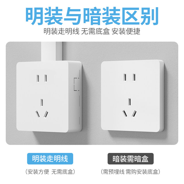 International electrician surface-mounted switch socket wall open-line ...