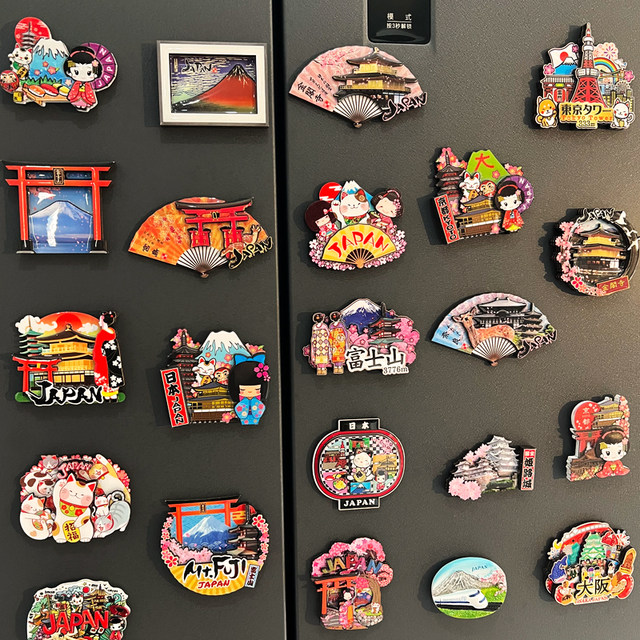 Japan Japan Tourist Attractions Refrigerator Magnet Kyoto Osaka Mount ...