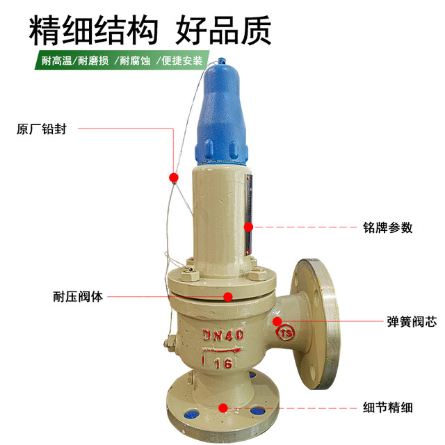 Feirun A42Y-16C spring full-open safety valve boiler safety valve oil and gas safety valve ...