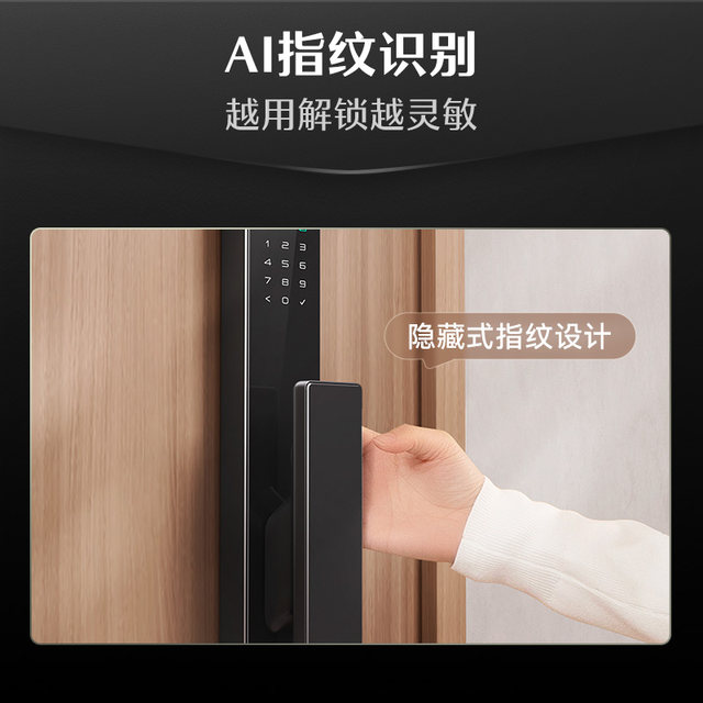 Deschmann password fingerprint lock home anti-theft door fully automatic smart lock induction ...