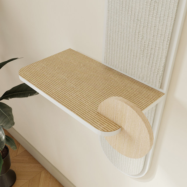 Ragdoll cat springboard wall cat jumping platform toy solid wood ...