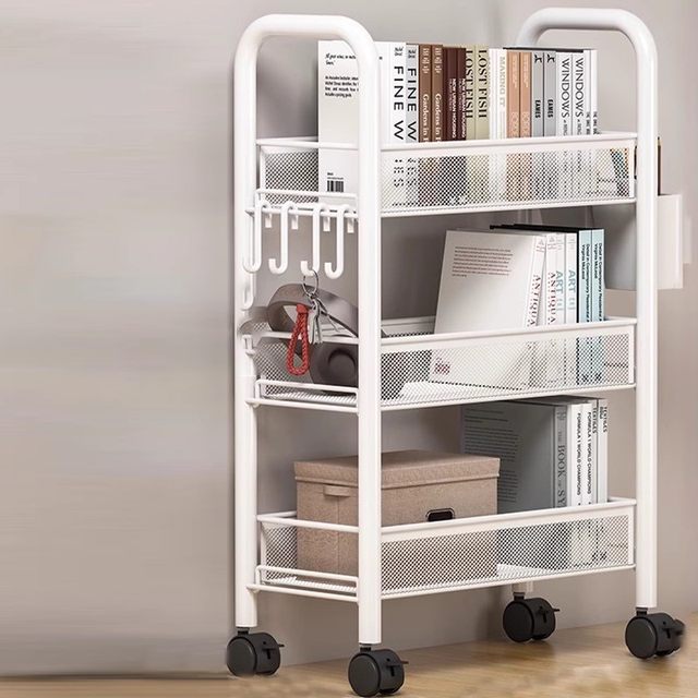 Book storage rack, bookcase, trolley storage rack, small bookshelf next ...