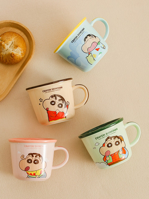 Crayon Shin-chan Cup Co-branded Mug Children's Drinking Milk Graduation ...