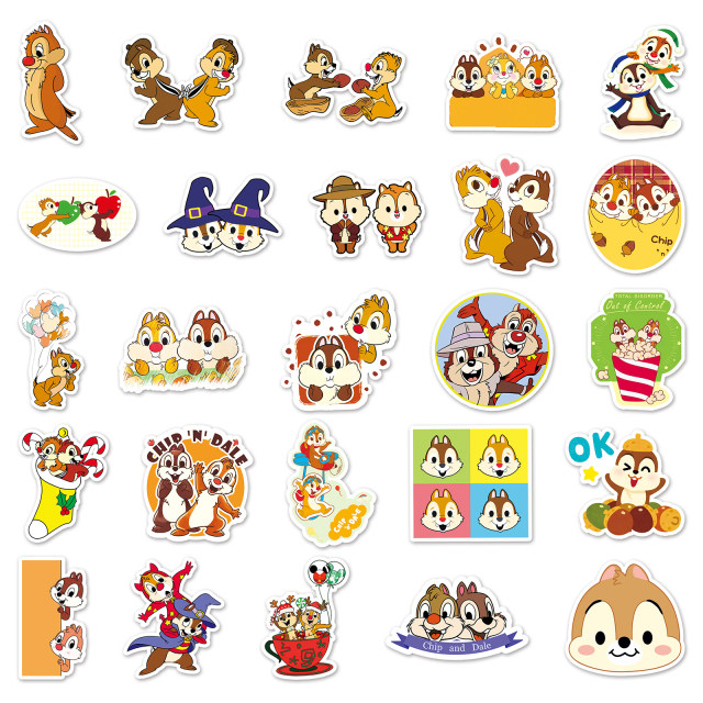 50 animated Chichi and Didi stickers chipmunk cartoon graffiti children ...