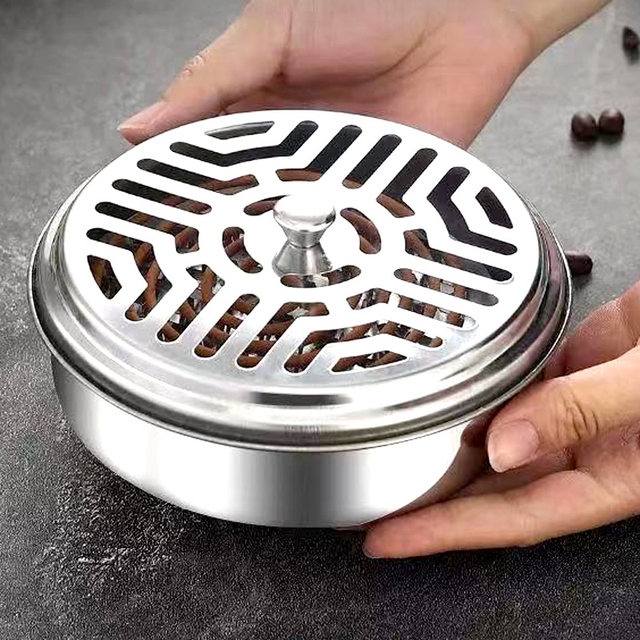 Mosquito incense stove with lid, household ash tray, fireproof creative ...