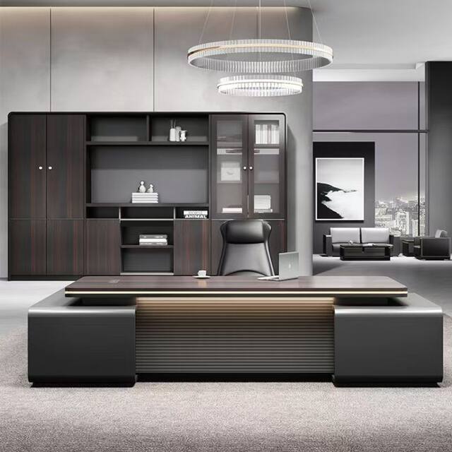 Office Desk Boss Desk Minimalist Modern Manager Desk and Chair Set ...