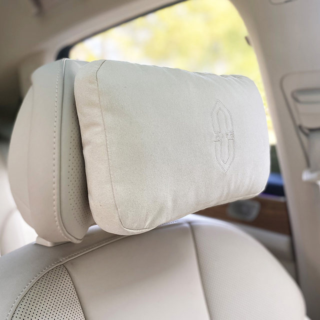 2024 AITO Wenjie New M7/M9/M5 Car Headrest Shaohua Apricot Amber Brown Neck Pillow Mall Same Style