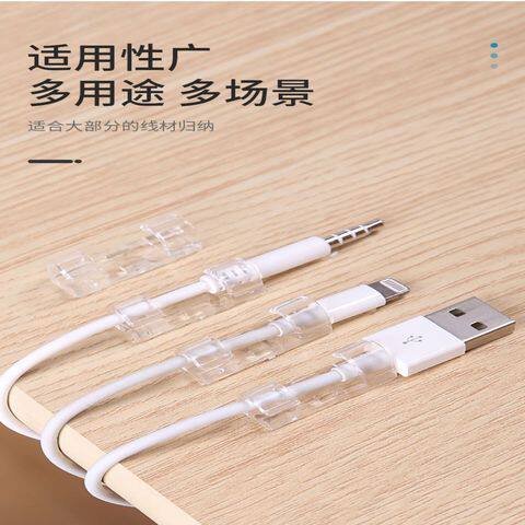 Transparent cable organizer sticky acrylic glue transparent storage ...