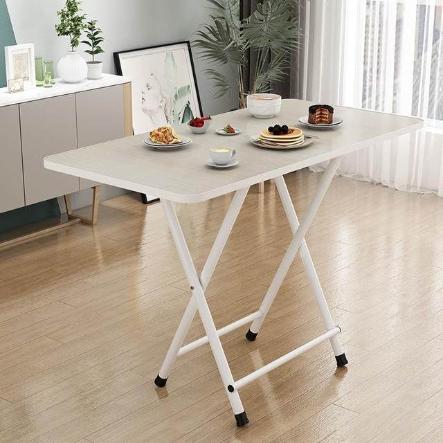 Dining table folding table small apartment economical dining table ...