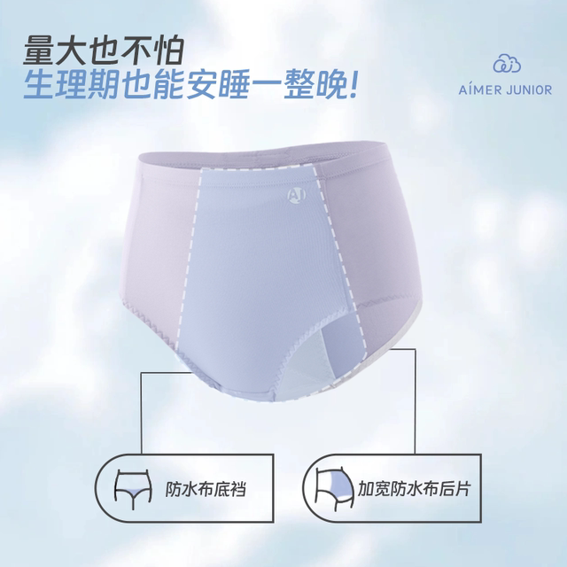 Adoring girl high-waisted menstrual pants for girls during menstrual ...
