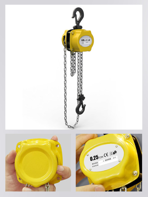 Shanghai Hugong Mini Hand Chain Hoist 0.25 Ton 0.5T Mini Inverted Chain ...