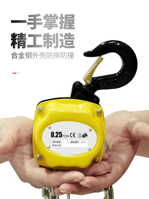 Shanghai Hugong Mini Hand Chain Hoist 0.25 Ton 0.5T Mini Inverted Chain ...