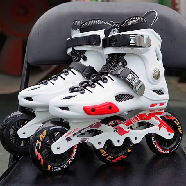 Lexiu adult roller skates, junior three-wheel speed skates ...