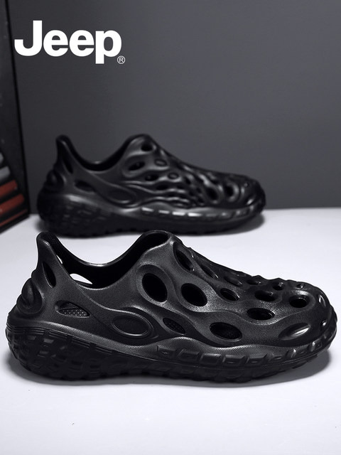 JEEP Jeep hole shoes men's summer outdoor slippers 2025 new Baotou ...