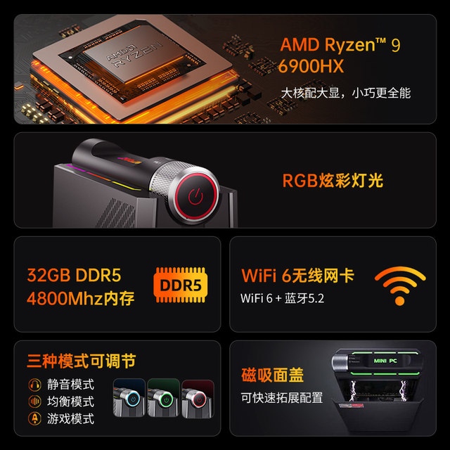 Amachi AM08pro mini host AMDR96900HX high-performance game office home ...
