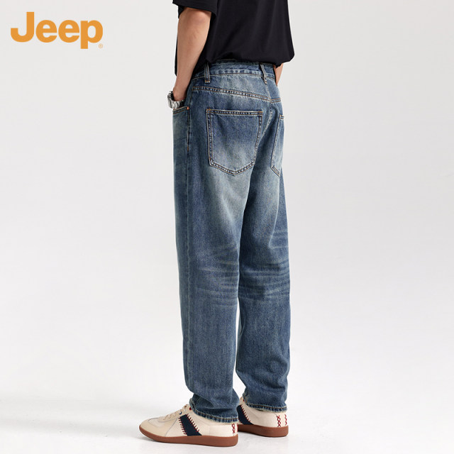 JEEP Jeep fashion brand straight jeans men's nostalgic retro 2024 ...