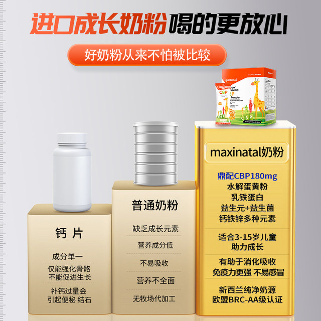 Meiduobang CBP children's growth milk powder New Zealand imported lysine milk powder for ...