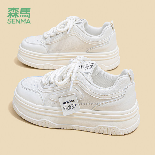 SENMA/Senma women's shoes thick-soled white shoes for women 2024 autumn ...