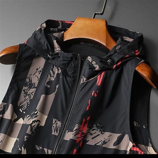 Extra large size 300Jin [Jin equals 0.5kg] vest men's hooded summer ...