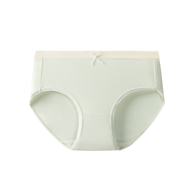 Japanese macaron color simple solid color underwear for women mid-waist ...