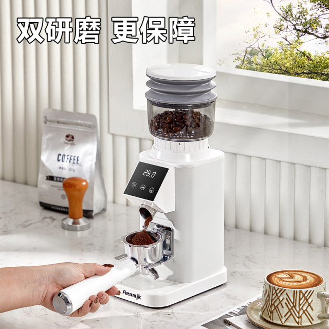 Aeomjk/CG207 Bean powder coffee household Italian hand-pull grinding small
