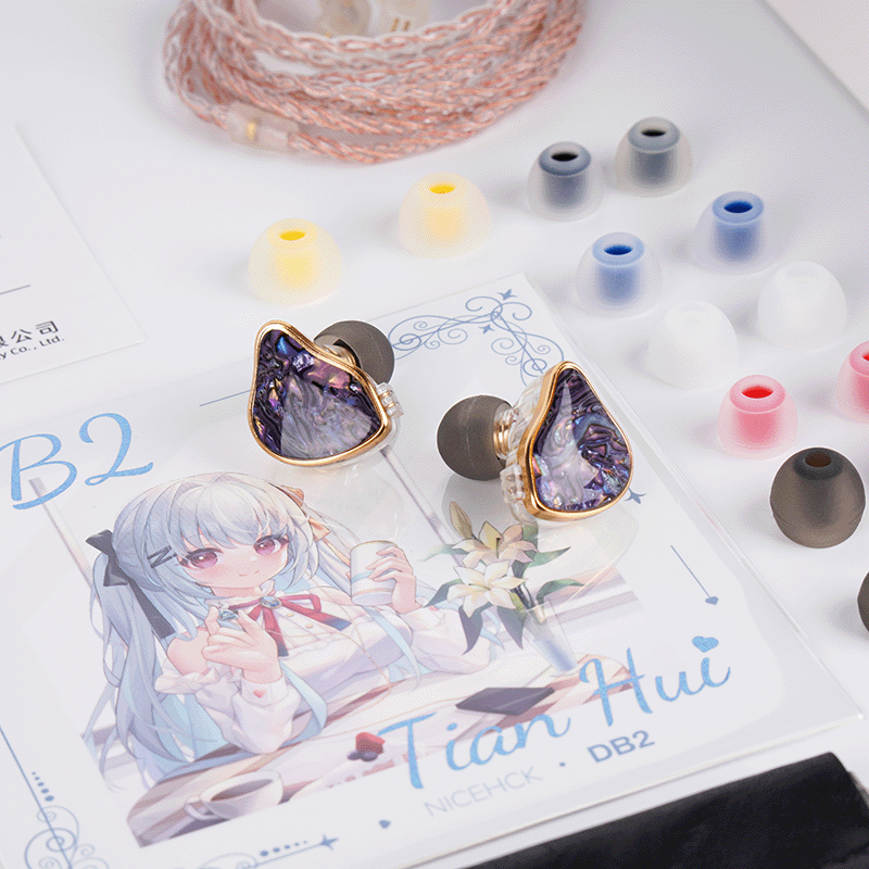 Yuandao DB2 hundred yuan circle iron HiFi wired headphones in-ear HiFi ...