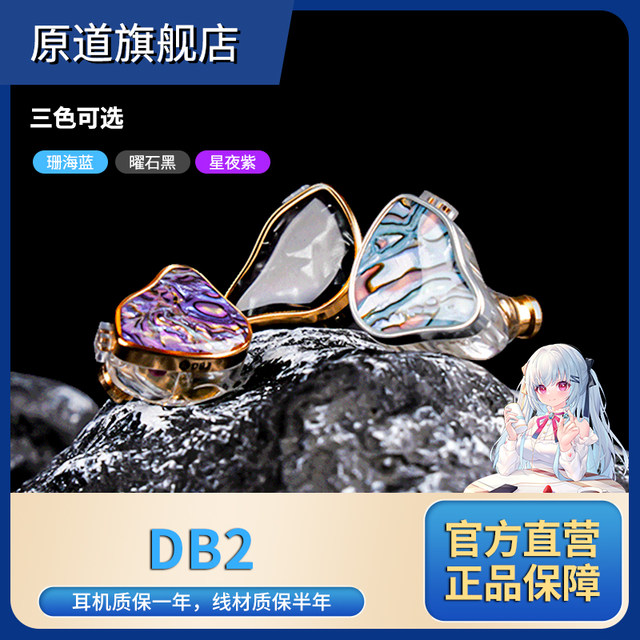 Yuandao DB2 hundred yuan circle iron HiFi wired headphones in-ear HiFi ...