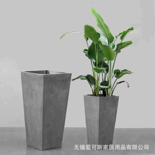 Irregular creative trapezoidal magnesium mud pot pastoral home ...
