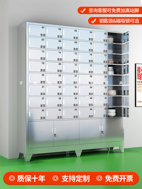 Stainless Steel Canteen Staff Cupboard Plate Cabinet Factory Restaurant ...